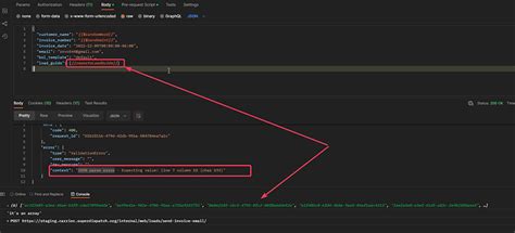 Json Parse Error When Using A Collection Variable Array As A Value Of