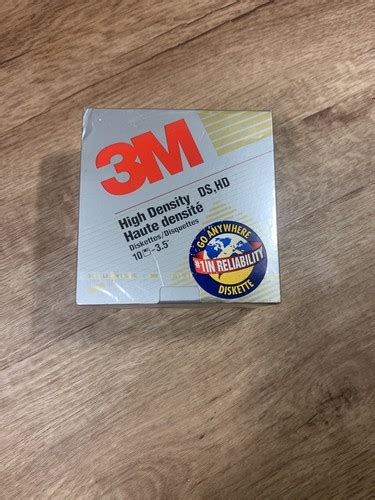 3m High Density 35 Diskettes 10 Pack Ibm Formatted Ds Hd Floppy Disks