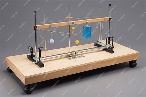 Premium Photo Illustrate A Physics Lab Setup With Pendulums Magnets