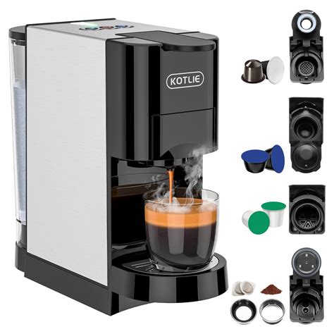 Turns On Kotlie 19bar Single Serve Coffee Maker 5in1 Espresso