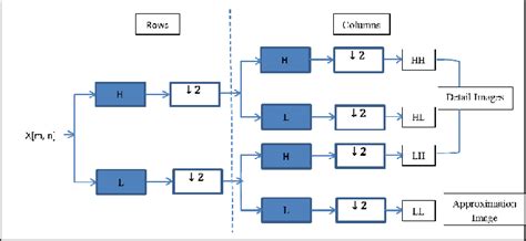 one level 2 dimensional dwt image decomposition process download