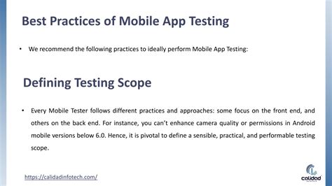 Ppt Best Practices And Testing Process Of Mobile Application Testing Powerpoint Presentation