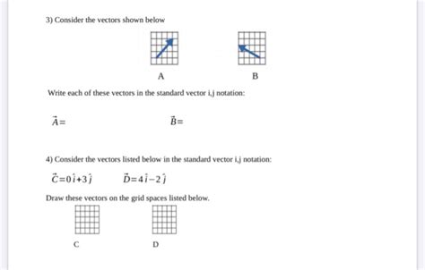 Solved Consider The Vectors Shown Below B A Write Each Of Chegg