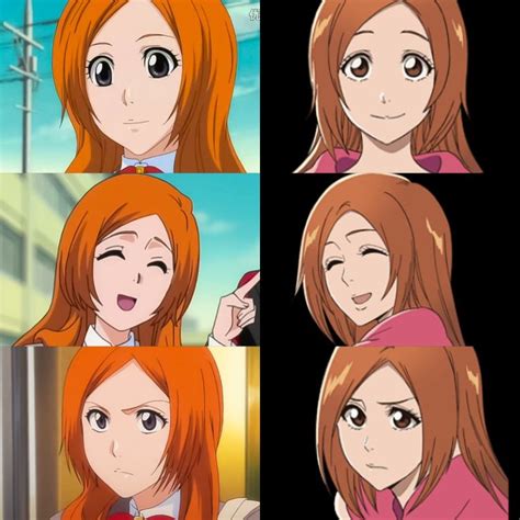 Orihime Manages To Have The True Color Of Eyes And Hair Of The Manga