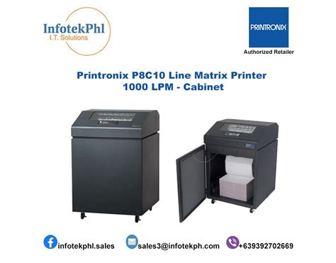 Printronix P8c10 Line Matrix Printer 1000 Lpm Cabinet Computers And Tech Printers Scanners