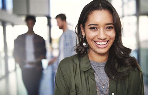 Creative Office And Portrait Of Woman With Smile For Collaboration Pride And Happiness
