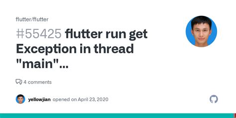 flutter run get exception in thread main ssl