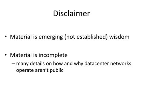 Lecture Notes Data Centerspptx