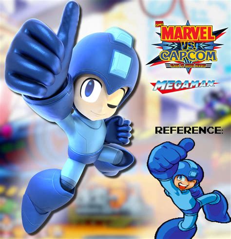 3d Render Mega Man Mvc1 Win Screen By Ziti Man Mario On Deviantart
