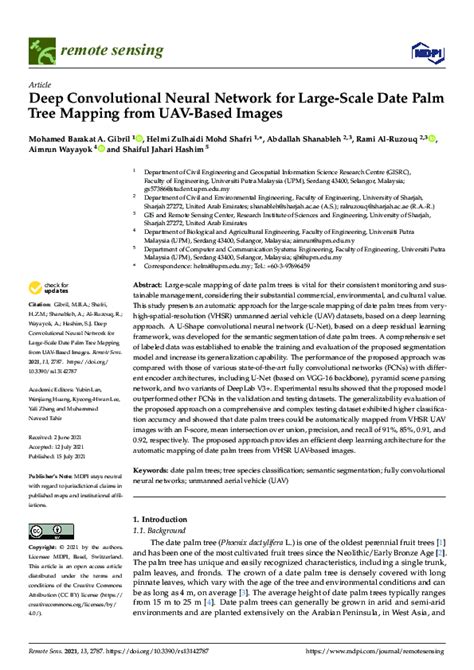 pdf deep convolutional neural network for large scale date palm tree