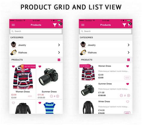 Woocommerce Ionic 3 Mobile Application Mstore