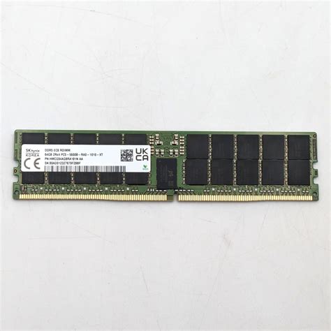 Used Sk Hynix 64gb Ddr5 5600mhz Rdimm Ecc Memory Hmcg94agbra181n Ubb Threads