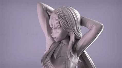 Darling In The Franxx Zero Two Lingerie And Uniform 3d Print Model Stl Files