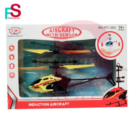 Infrared Induction Aircraft Magic Hand Sensored Rechargeable Mini Aircraft Helicopter Blue Red