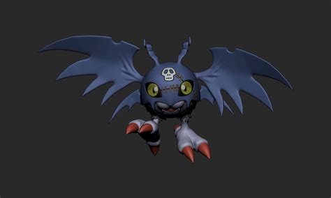 Stl File Digimon Demidevimon With 2 Poses・3d Printing Idea To Download・cults