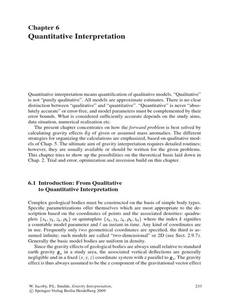 From Qualitative Modeling To Quantitative Estimation Principal