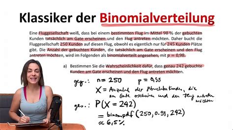 Stochastik Binomialverteilung Binompdf Und Binomcdf Youtube