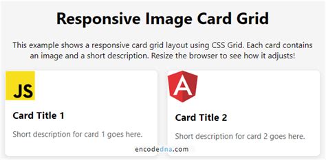 How To Create Responsive Image Cards Using Css Grid