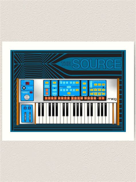 Source Analog Synth Art Print For Sale By Tinylilhammers Redbubble