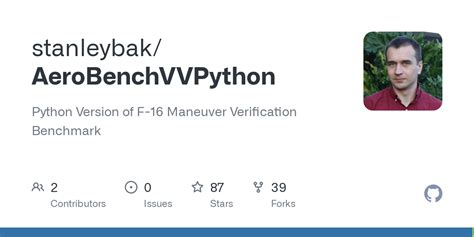 GitHub Stanleybak AeroBenchVVPython Python Version Of F Maneuver Verification Benchmark
