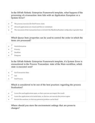 Ui Path Certificate Question Set DOCX