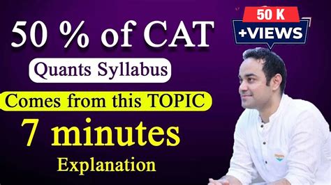 Cat 2022 Quants Topic Wise Weightage Cat Syllabus And Planing Cat
