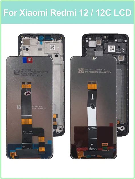 Ips עבור Redmi 12 Lcd מסך מגע Digitizer עבור Redmi 12c תצוגה החלפת חלקי