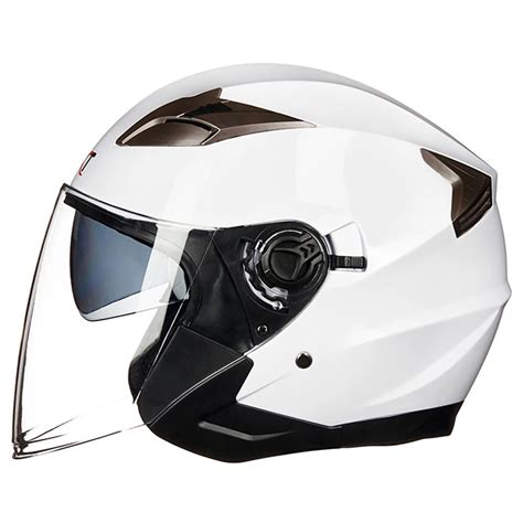 흰색 오토바이 헬멧 모토크로스 오픈 페이스 모토 헬멧 충돌 방지 스쿠터 승마 바이커 헬멧헬멧 Aliexpress