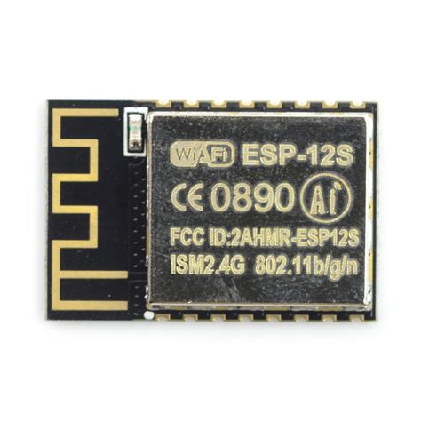 Moduł Wifi Esp 12s Esp8266 Black 9 Gpio Adc Pcb Antena Botland