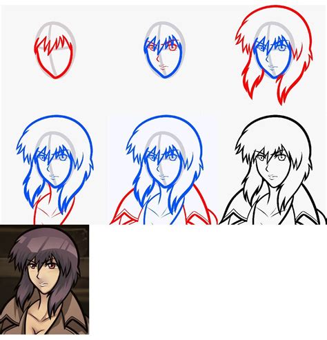 Аниме картинки для срисовки для начинающих поэтапно