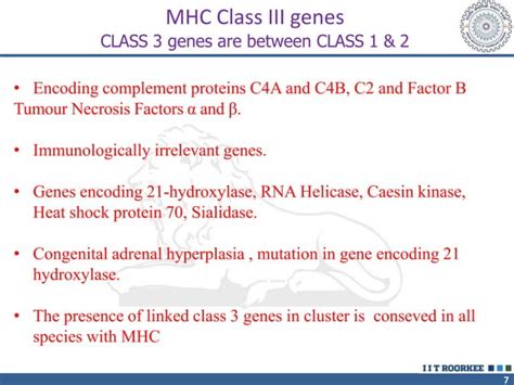 General Organization And Inheritance Of Mhc Pptx