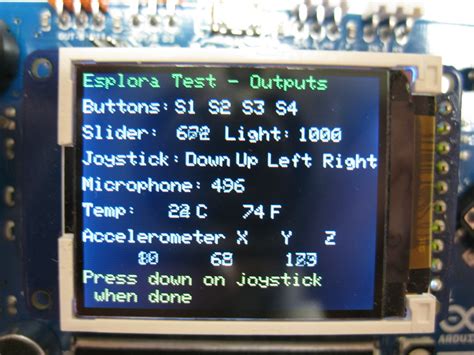 The St Century Digital Home Arduino Esplora With Display Exercise Program