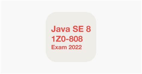 ‎java Se 8 1z0 808 Updated 2022 On The App Store