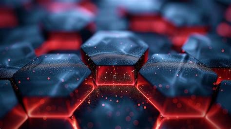 Premium Photo Hexagons Vibrating With Motion Abstract Background