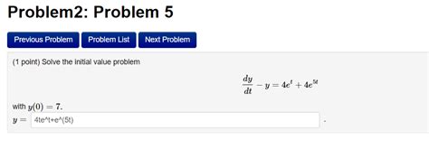 solved problem2 problem 5 previous problem problem list