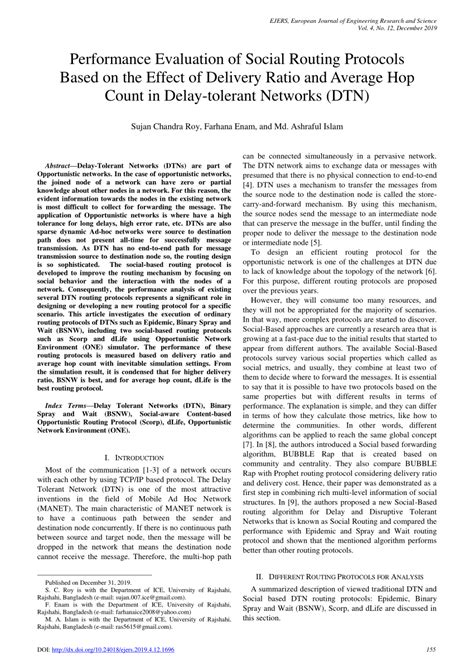 pdf performance evaluation of social routing protocols based on the