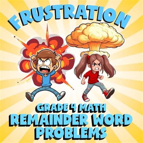 Remainder Word Problems Frustration Math Game No Prep Grade 4 Review