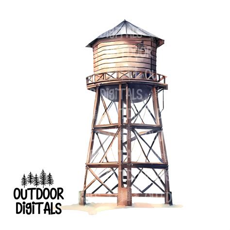 Water Tower Clip Art