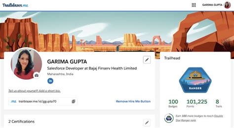 Garima Gupta On Linkedin Trailhead Trailblazer Ranger Salesforce