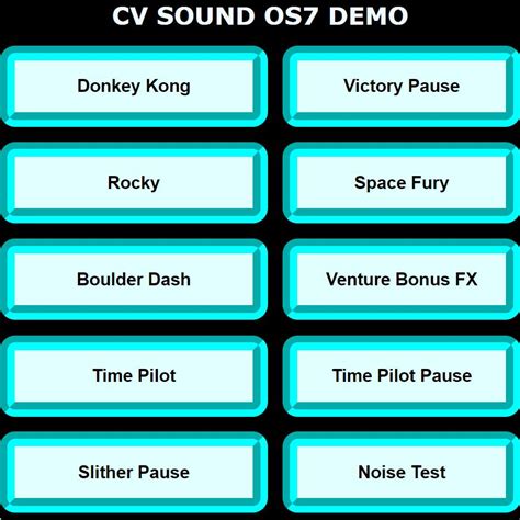 Cv Sound Emulator In Pure Javascript For Web And Apps Colecovision