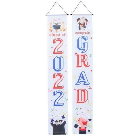 Ukończeniu Studiów 2022 Wiszące Flagi Ganek Znak 12345492796