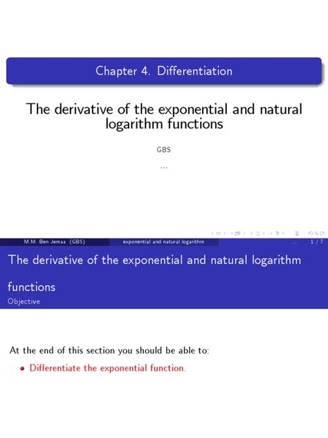 Maths Pdf Exponential Function Derivative