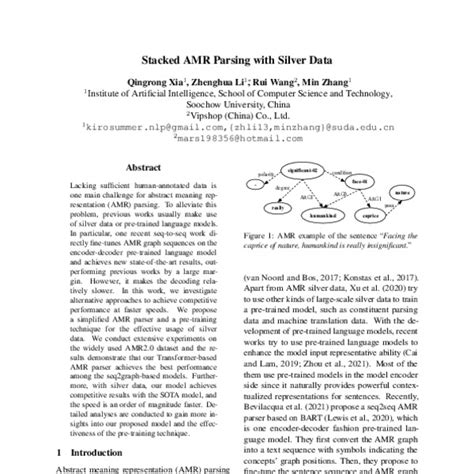 Stacked Amr Parsing With Silver Data Acl Anthology