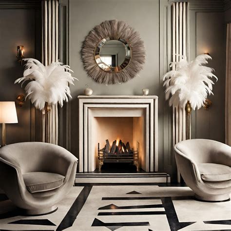Art Deco Fireplace Bedroom