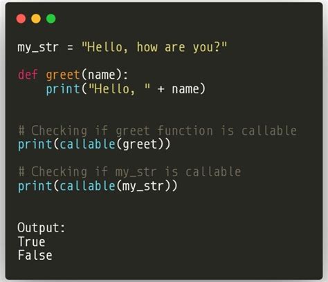 How Do You Know If An Object Is Callable In Python Toluwalase