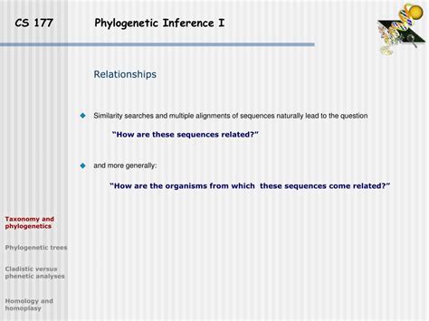 Ppt Cs 177 Phylogenetics I Powerpoint Presentation Free Download