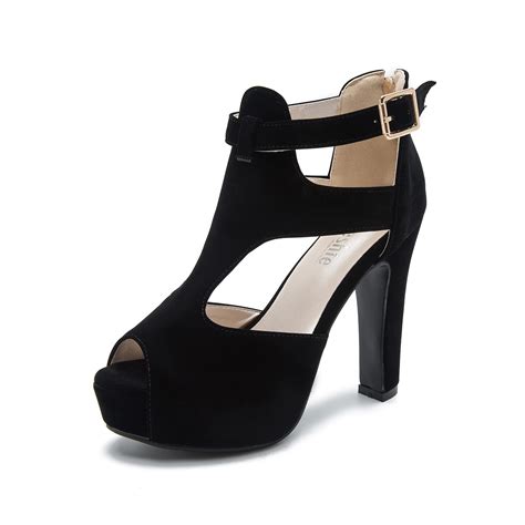 Womens Platform Chunky Block High Heel Peep Toe Dress Sandals 105