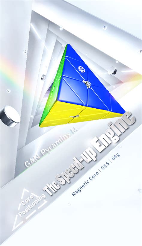 Gan Magnetic Pyraminx M Core Positioning Puzzle Intellectual Toy Magic