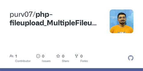 Github Purv07php Fileuploadmultiplefileupload