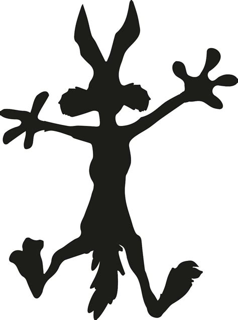 Wile E Coyote Splat Vinyl Sticker Decal For Car Or Window Great For